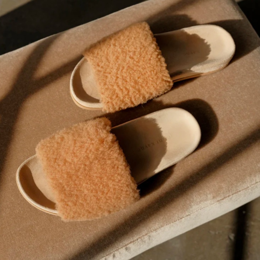 Brand New Jenni Kayne Shearling Slides, Size Eu 39 (F… - Gem